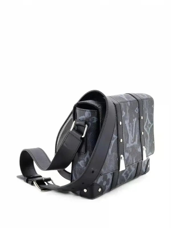 LOUIS VUITTON Trunk Messenger Bag Limited Edition Monogram Pastel Noir Pm Crossbody Bag