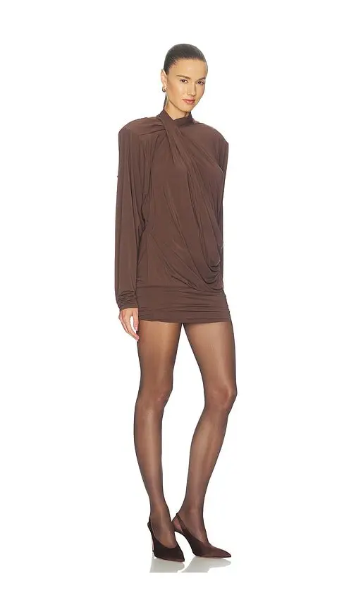 ENTIRE STUDIOS Dalters Mini Dress In Brown