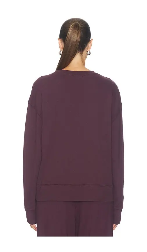PERFECTWHITETEE Tyler French Terry Pullover Sweatshirt In Burgundy