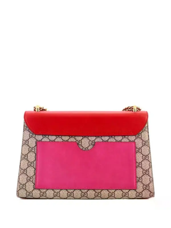 Gucci Padlock Gg Coated Canvas And Leather Medium Shoulder Bag