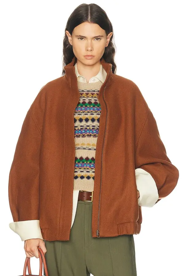 Dries Van Noten Voles Jacket - Rust