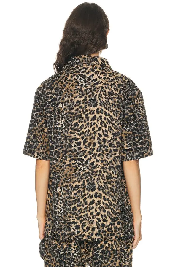 DARKPARK Vale Short Sleeved Shirt In Brown