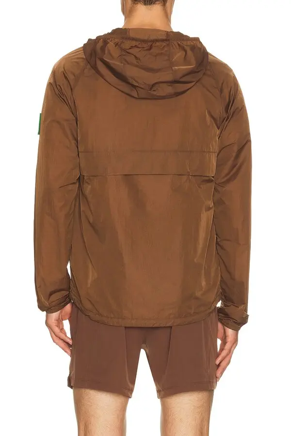 DISTRICT VISION Ultralight Nylon Wind Jacket In Brown