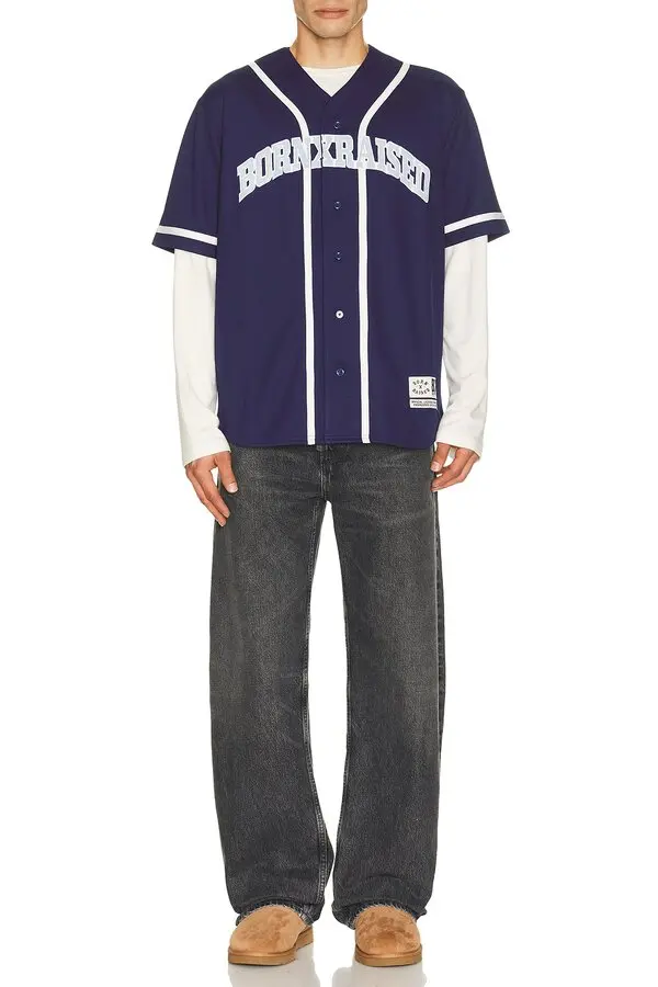 BORN X RAISED Bxr Sport Arch Baseball Jersey