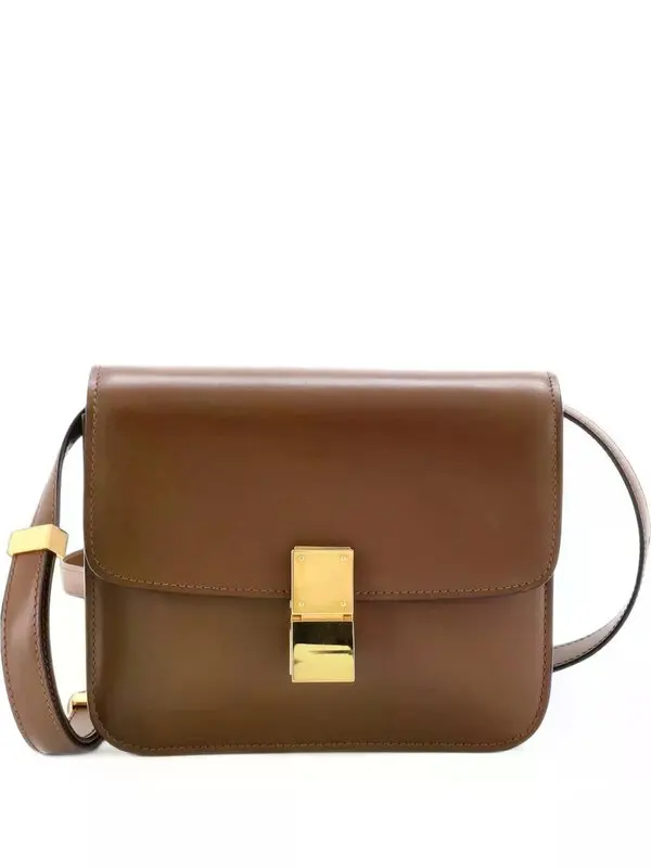 Celine Classic Box Bag Smooth Leather Teen Shoulder Bag - Brown