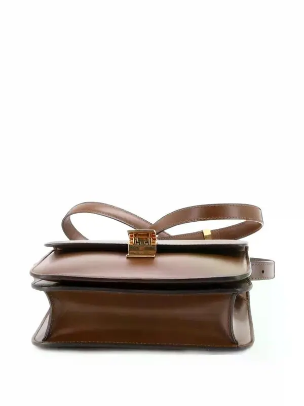 Celine Classic Box Bag Smooth Leather Teen Shoulder Bag - Brown