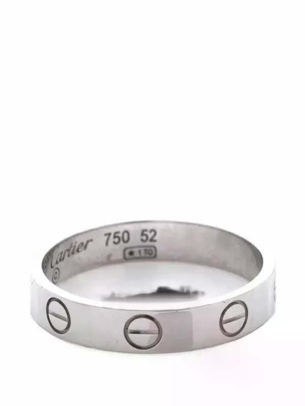 Cartier Love Wedding Band 18k White Gold Ring