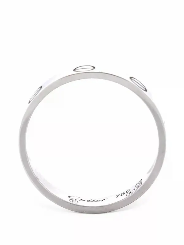 Cartier Love Wedding Band 18k White Gold Ring