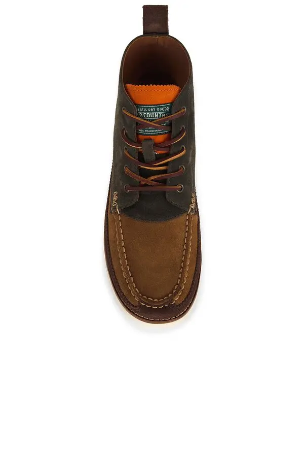 Polo Ralph Lauren Ranger Suede Work Boot In Brown - Olive & Multi