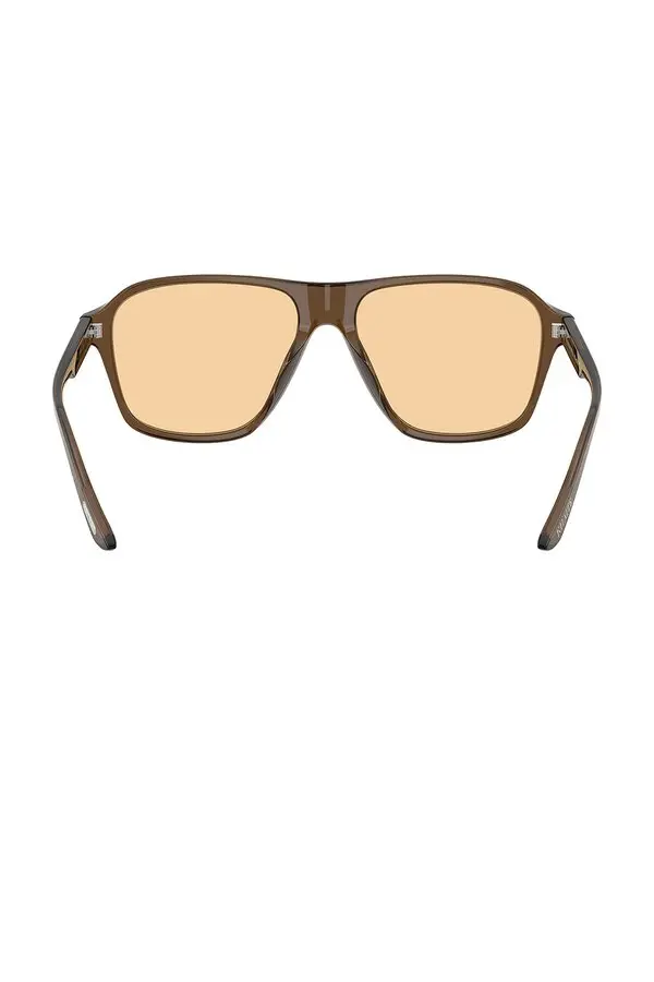 Oliver Spencer X Khaite Square Sunglasses In Brown
