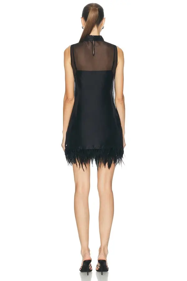 Staud Albee Silk Mini Dress