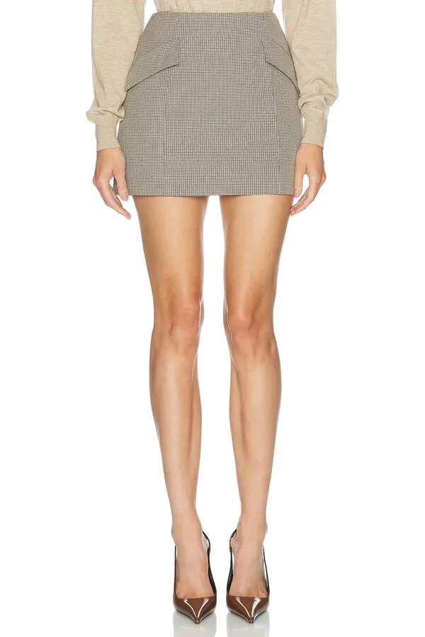 Ronny Kobo Renelle Skirt In Brown - Brown Multi