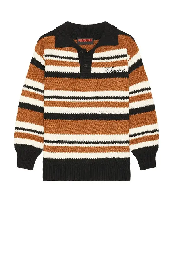 PLEASURES Cooper Polo Sweater