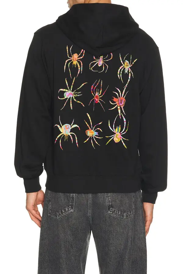 PLEASURES Spiders Fitted Zip Hoodie