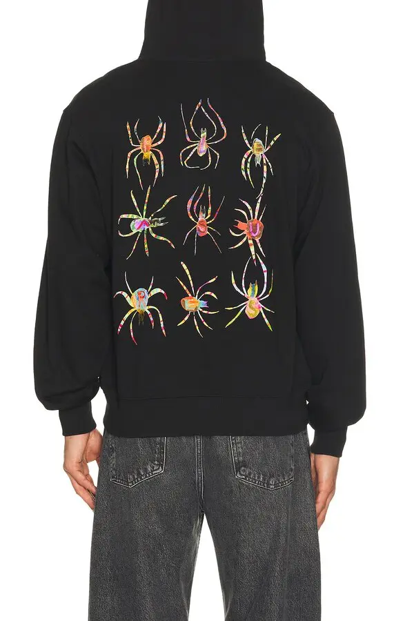 PLEASURES Spiders Fitted Zip Hoodie