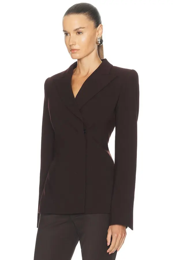Sportmax Ciocca Fitted Blazer In Purple