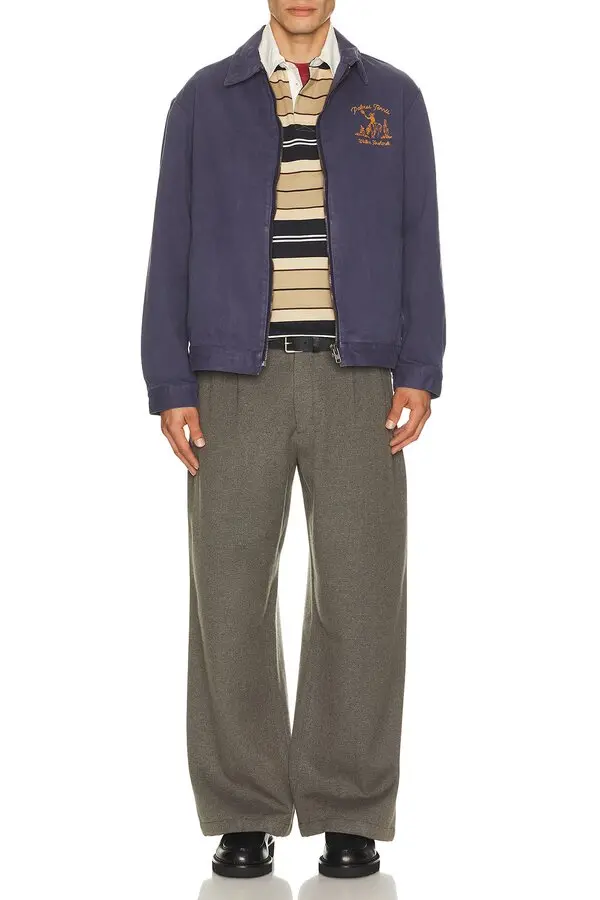 PALMES Western Zip Jacket In Blue