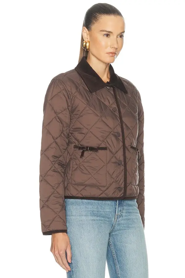 LoveShackFancy Norinda Jacket In Brown
