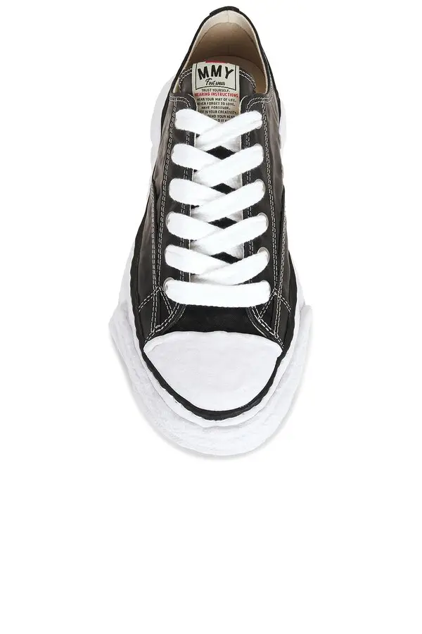 Mihara Yasuhiro Peterson23 Wrinkled Leather Lowtop Sneakers