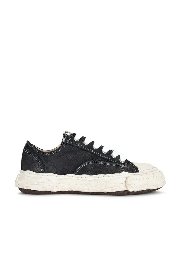 Mihara Yasuhiro Peterson23 Brushed Twill Lowtop Sneakers - Black
