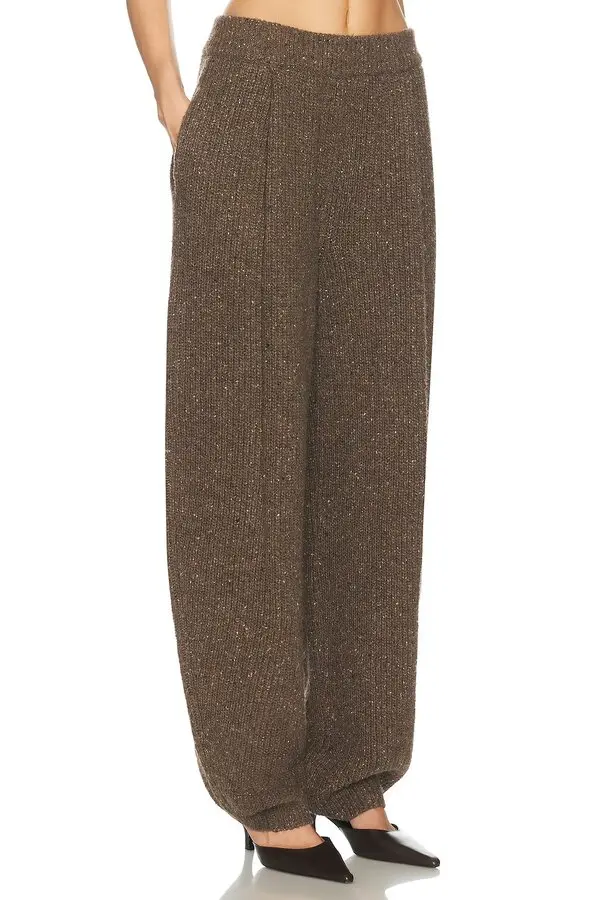 HELSA Dosela Fleck Knit Pant In Brown