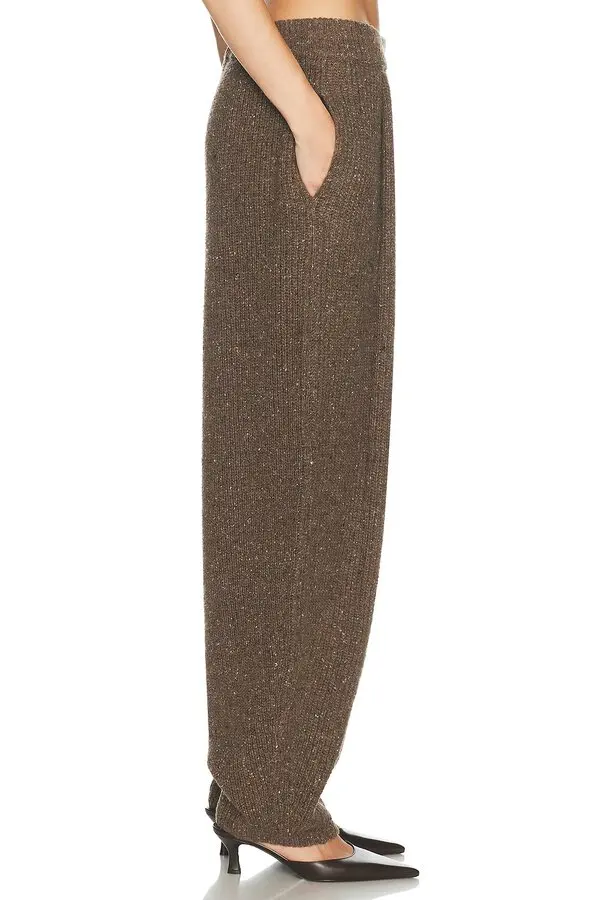 HELSA Dosela Fleck Knit Pant In Brown