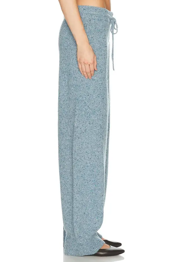 HELSA Paxton Fleck Knit Pant In Blue