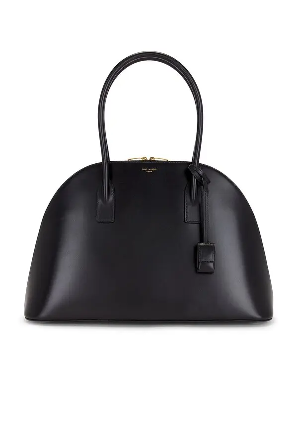 Saint Laurent Sac De Jour Demilune Bag In Black