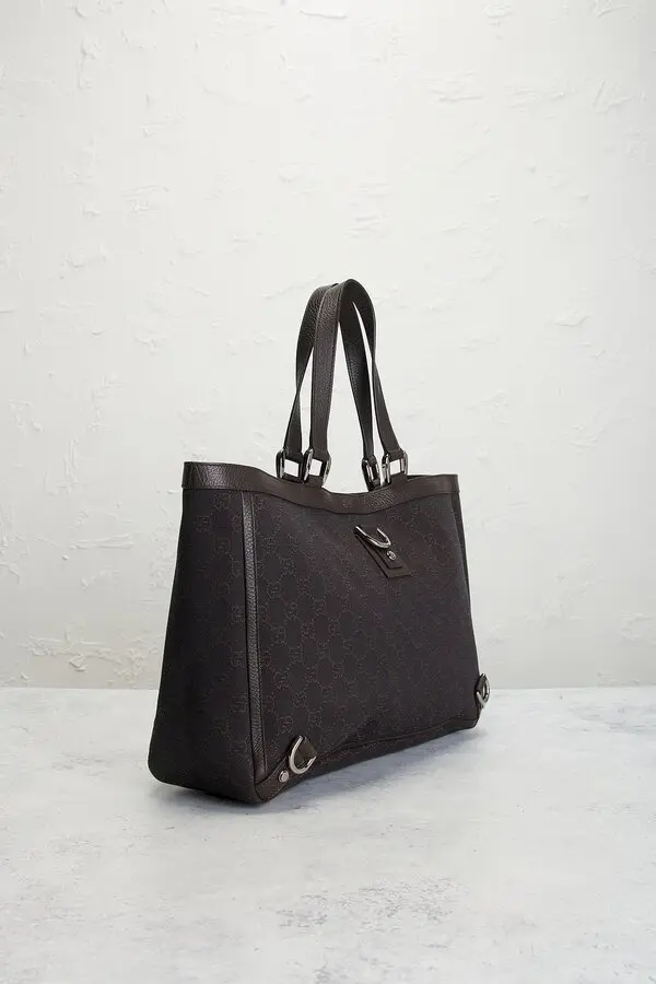 Gucci Abbey Tote Bag In Chocolate