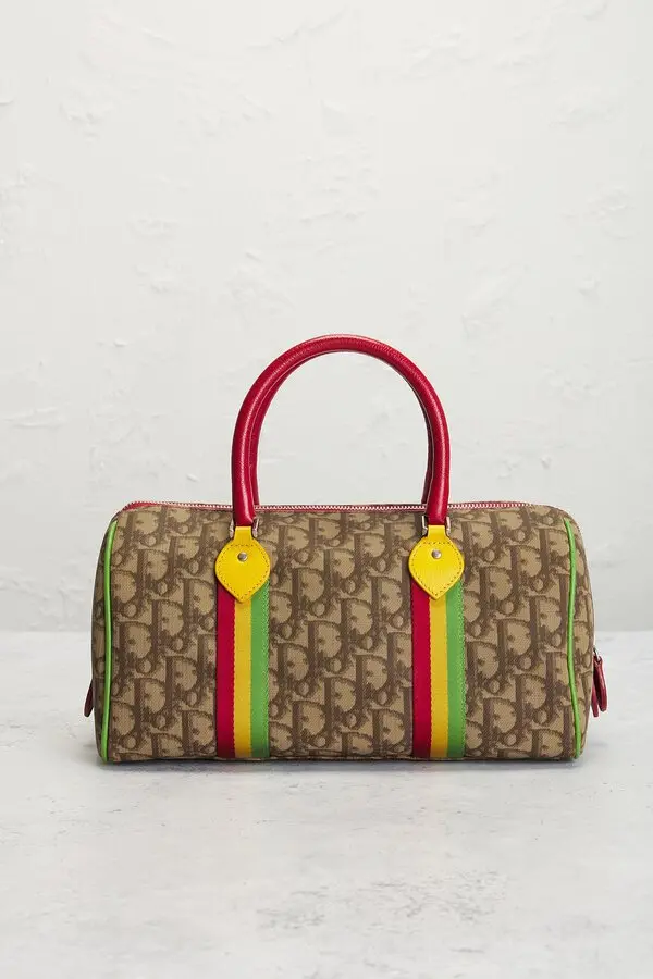 Dior Vintage Trotter Rasta Boston Bag
