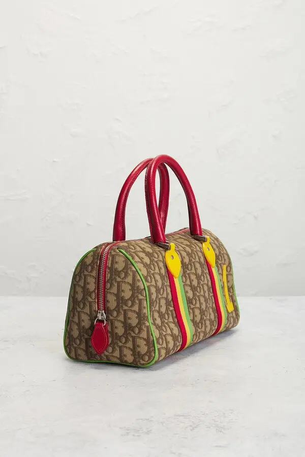 Dior Vintage Trotter Rasta Boston Bag