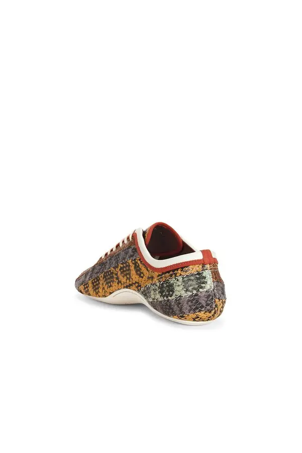 Dries Van Noten Foot Shaped Rubber Sole Sneaker In Brown
