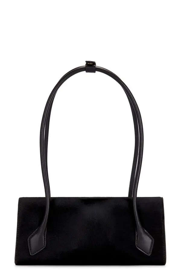 Alaïa Small Teckel Flap Bag In Black