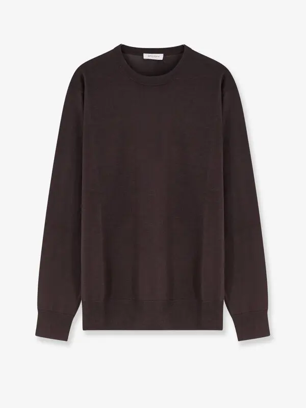 BRAMANI CASHMERE Wool Crewneck Sweater - Brown