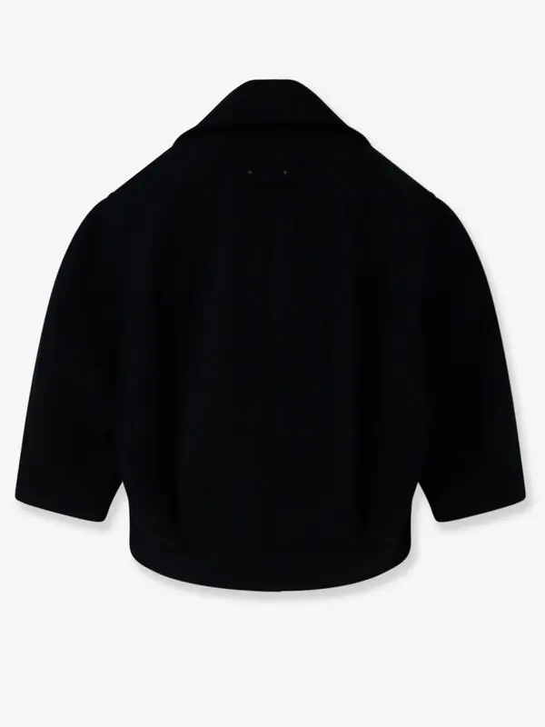 Balenciaga Compact Doublewool Cocoon Peacoat