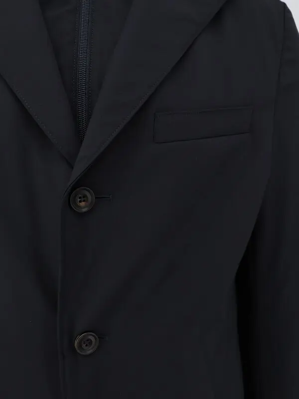 Corneliani Casual Nylon Coat With Virgin Wool Lining