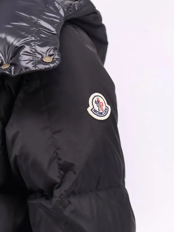 Moncler Litte Nylon Long Down Jacket