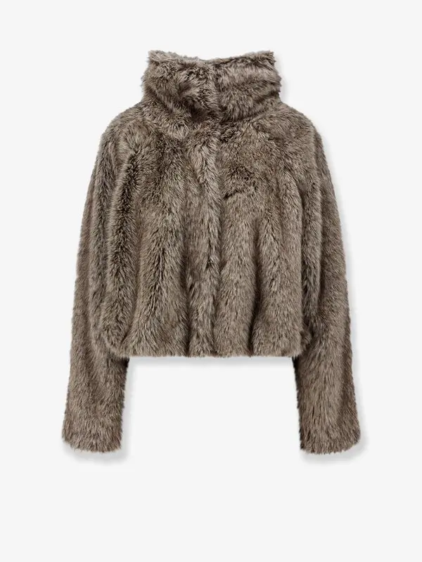 ALYSI Faux Fur Jacket - Grey