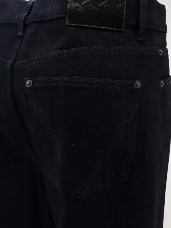 Bottega Veneta Jeans With Leather Patch With Embossed Intrecciato Motif