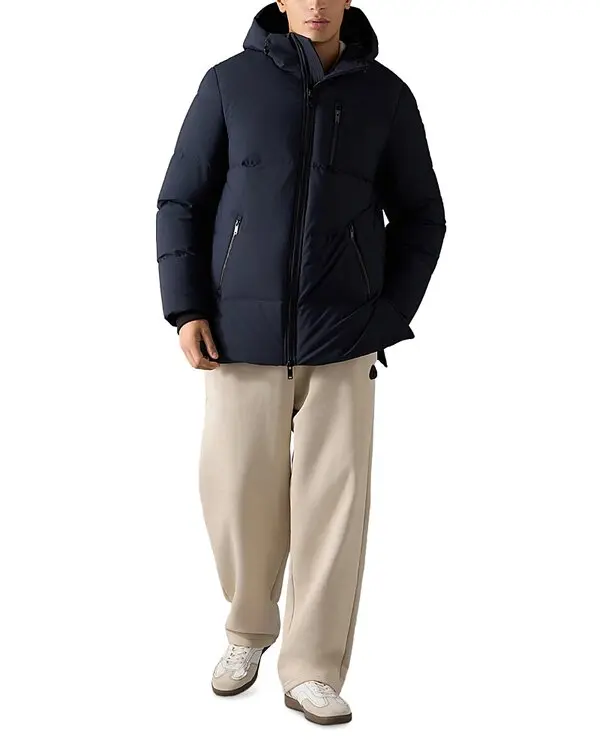 Moose Knuckles Soho 3q Down Jacket - Navy