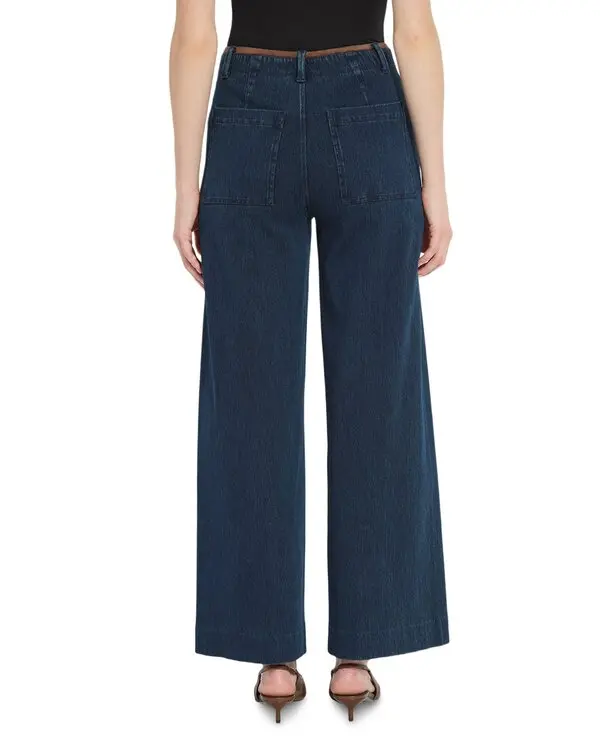 Lyssé Angelica Cotton Stretch High Waist Pintuck Denim Pants