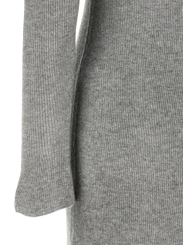 Fabiana Filippi Ribbed Mock-neck Knitted Dress