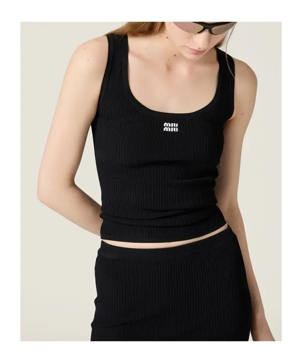 Miu Miu Viscose Tank Top