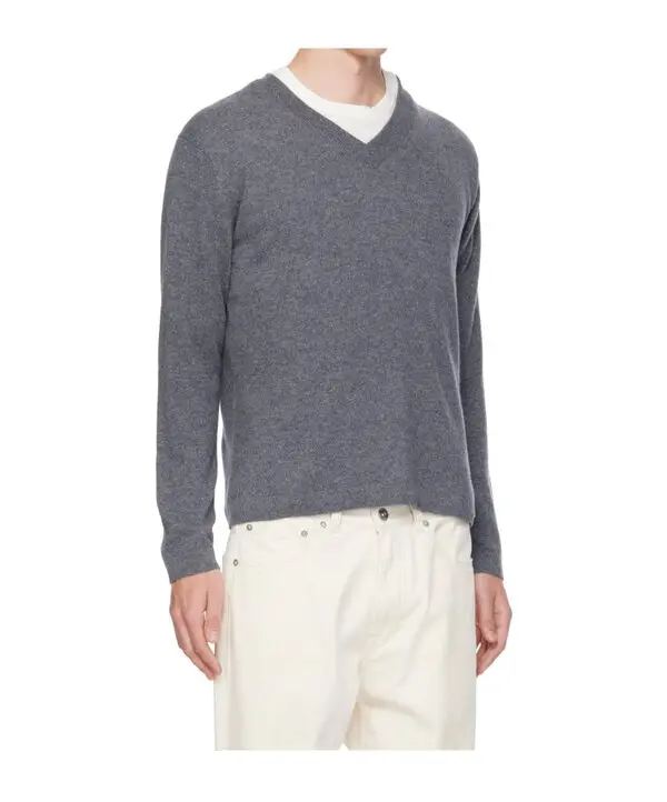 LISA YANG Clayton V-neck Knitted Sweater