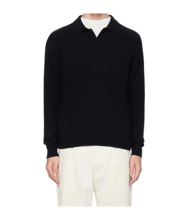 LISA YANG Rufus Knitted Polo Top