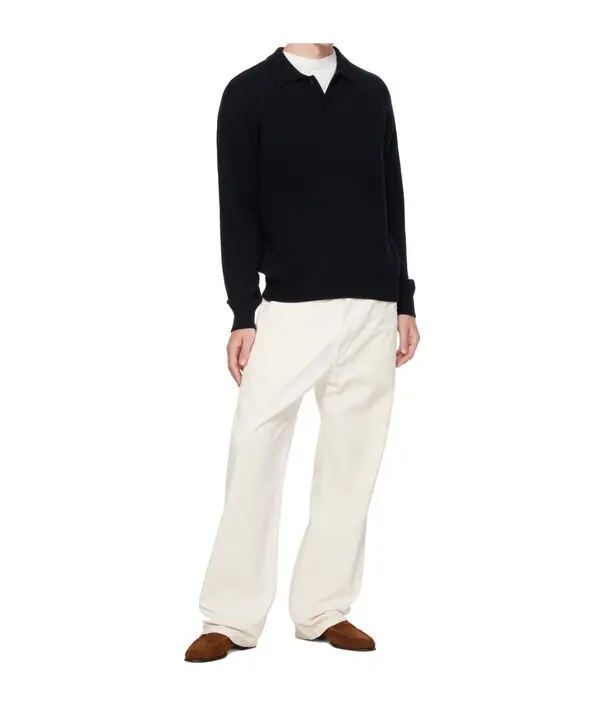 LISA YANG Rufus Knitted Polo Top