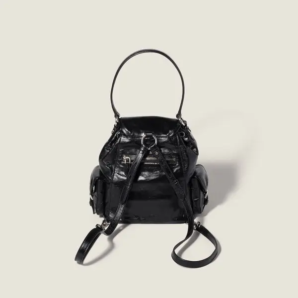 Miu Miu Shiny Leather Backpack