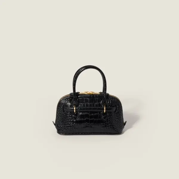 Miu Miu Aventure Crocodile Embossed Calfskin Mini-bag