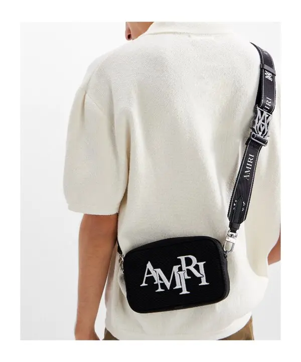 Amiri Logo Embroidered Staggered Messenger Bag