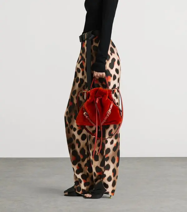 Givenchy Silk Leopard Tailored Trousers